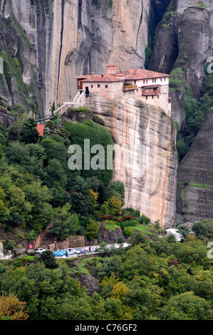 Roussanou monastery, Meteora region, plain of Thessaly, Greece Stock ...