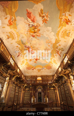 Austria, Wachau, Melk, Melk Abbey, Library ceiling Stock Photo - Alamy