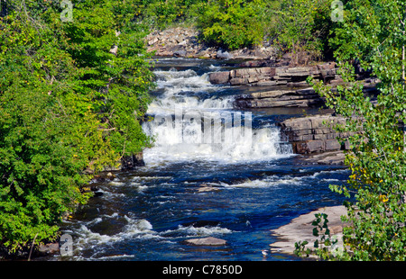 Fuller Falls waterfall Fuller brook on the Fundy Trail Parkway coastal ...