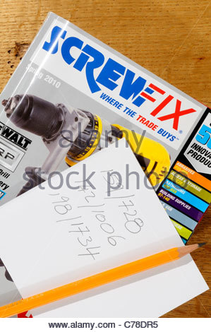 A Screwfix catalogue Stock Photo: 228869719 - Alamy
