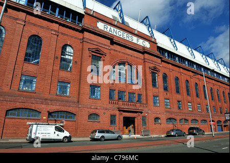 Glasgow Rangers, Ibrox Stadium,bill struth main stand club logo ...