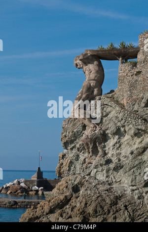 Giant or Neptune statue at Monterosso al Mare, Cinque Terre (National ...