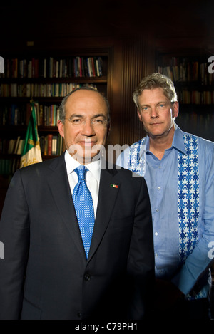 Director John Feist with President Felipe Calderon in Morelia, Mexico ...