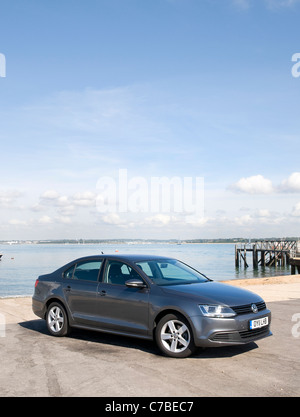 vw jetta blue Stock Photo - Alamy