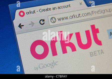 Orkut Beta website screenshot Stock Photo - Alamy