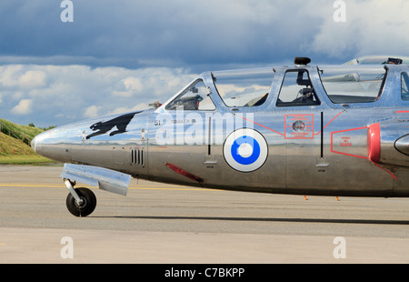 Veteran Fouga Magister jet trainer of the Finnish Air Force Stock Photo ...