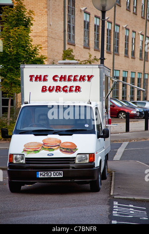 Fast food burger van, UK Stock Photo - Alamy