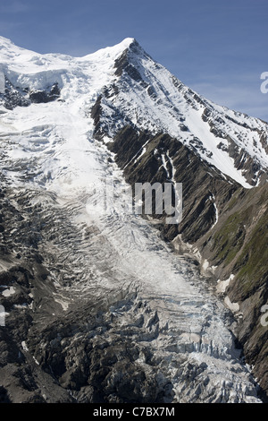 AERIAL VIEW. Aiguille du Gouter (alt.: 3863m). France's highest ...