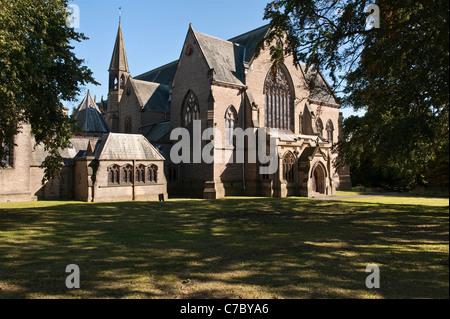 The Victorian Gothic exterior of St Cuthbert's Chapel, Ushaw College ...