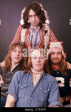 BAD COMPANY in 1975. from left: Paul Rodgers, Mick Ralphs, Boz Burrell ...