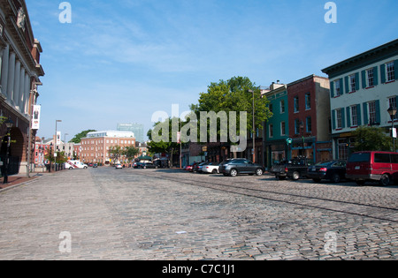 The historic Recreation Pier in Fells Point, Baltimore, Maryland Stock ...