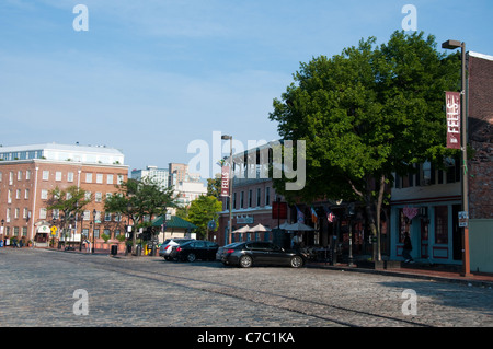 The historic Recreation Pier in Fells Point, Baltimore, Maryland Stock ...