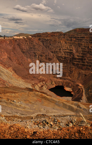The Lavender Pit copper strip open pit mine in Bisbee, Arizona, USA ...