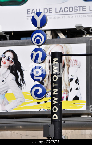 Street Sign for Downtown Yonge Street, Yonge Street Toronto, Ontario ...