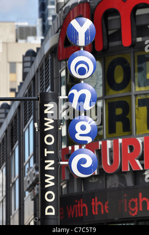 Street Sign for Downtown Yonge Street, Yonge Street Toronto, Ontario ...
