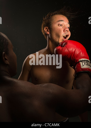 A knockout blow Stock Photo - Alamy