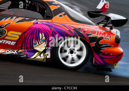 Mazda RX-7 Drifting Stock Photo - Alamy