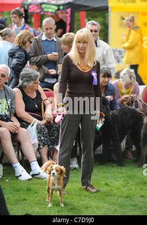Former model and Monty Python star Carol Cleveland with her dog ...