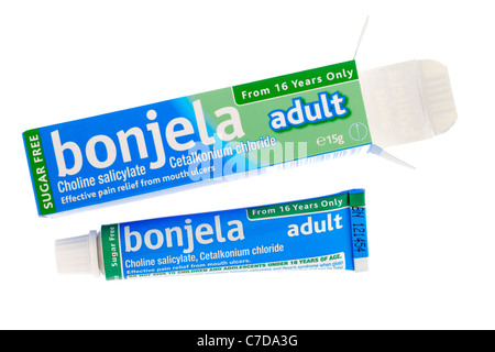 15g tube of Bonjela adult mouth ulcer relief gel Stock Photo - Alamy