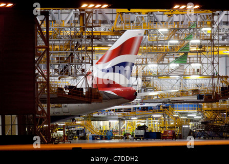 British Airways Maintenance Cardiff International Airport Stock Photo ...