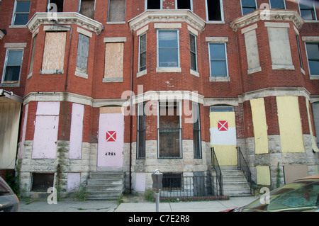 Baltimore Row Houses Stock Photo - Alamy