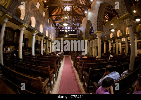 inside of the hanging church , coptic cairo , cairo , egypt Stock Photo ...