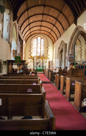 St Dubricius parish church, Porlock, Exmoor National Park, Somerset ...