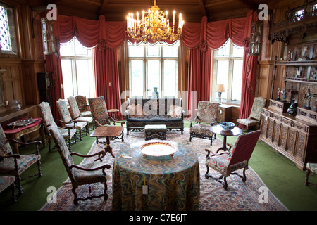 Interior at Cowdray Park House auction of family heirlooms. Photo:Jeff ...