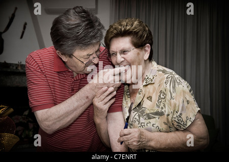 Anna and Mario, 50 th wedding anniversary, Cuggiono, Italy Stock Photo ...