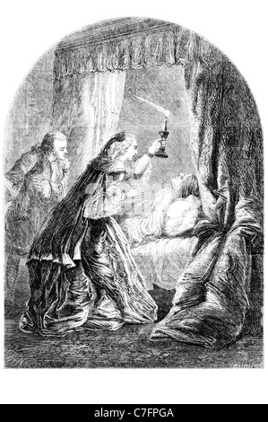 The death of King George III at Windsor Castle on 29 January 1820; he ...