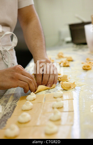 Pasta Making Detail Stock Photo - Alamy