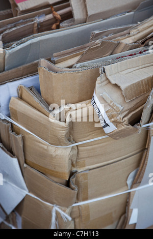 Cardboard Boxes ready to be recycled in an effort to save the planet ...