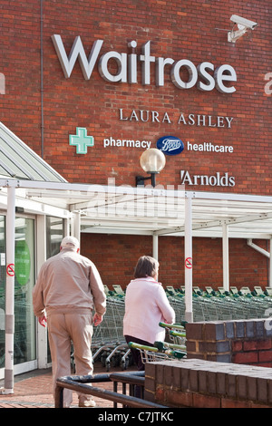Shopping Trolleys At Waitrose,Norwich,uk Stock Photo - Alamy