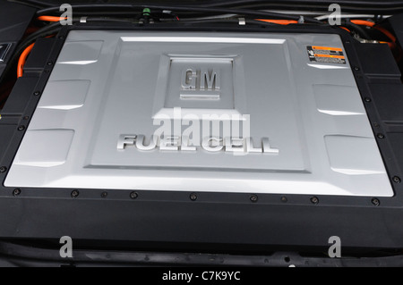 GM Hydrogen Fuel Cell car engine bay - USA Stock Photo - Alamy