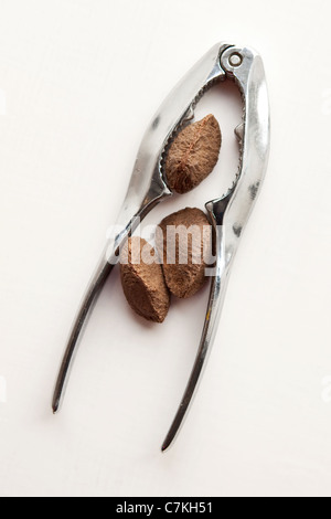 A metal nut cracker Stock Photo - Alamy