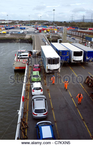 Ferry port at Heysham for the Isle of Man Stock Photo - Alamy