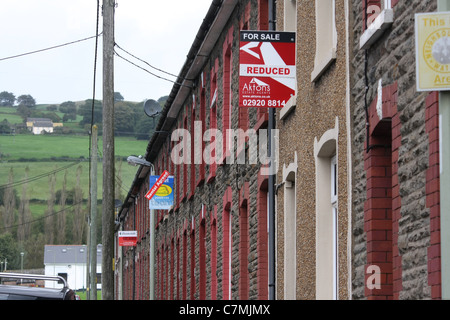 Houses in Trethomas, south Wales Stock Photo - Alamy