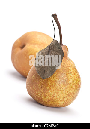 Pear fruit with a shadow Stock Photo - Alamy