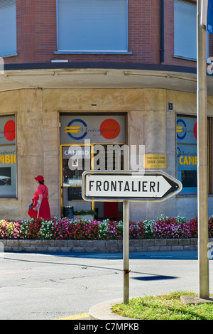Signal for border, Chiasso, Switzerland Stock Photo - Alamy