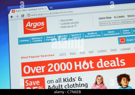 Argos store website screenshot Stock Photo - Alamy