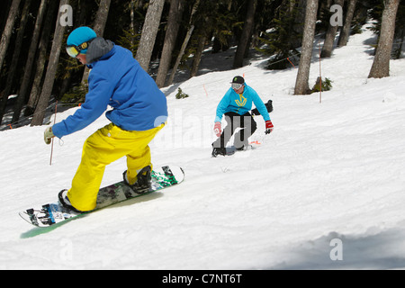 snowboard mogul race Stock Photo - Alamy