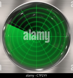 Illustration of a radar screen - blips can be added easily anywhere ...