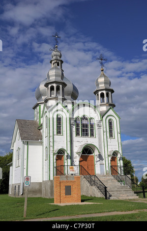 The Ukrainian Orthodox church of St. Elia in Wroxton, Saskatchewan in ...