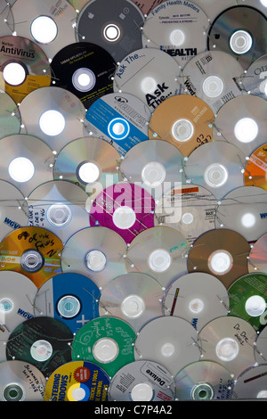 Art Work Made of Old CDs Stock Photo - Alamy