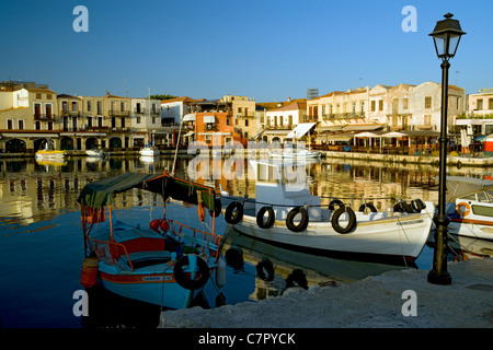 The Venetian Harbour at Rethymnon Crete Stock Photo - Alamy