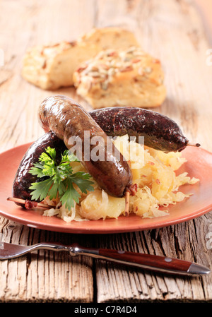 blood sausage (Blutwurst Stock Photo - Alamy