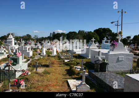 Cemetery at the rural town of Dolega, Chiriqui province, Panama Stock ...