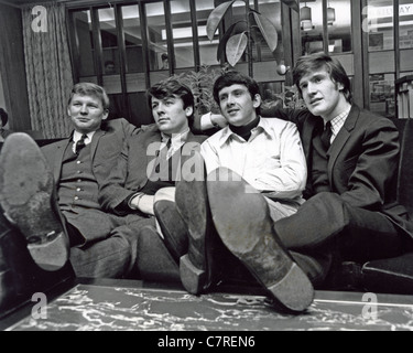 The Searchers pop group from (l-r) Chris Curtis, drummer, John McNally ...