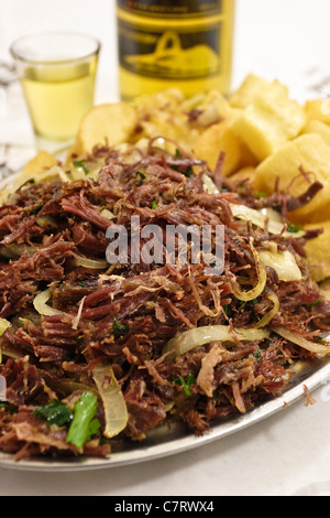 Brazilian traditional food. Carne seca frayed - Traditional and ...