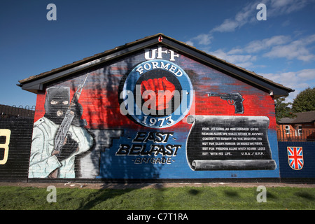 loyalist UFF terrorist wall mural shankill road belfast northern ...